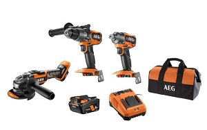 AEG 18V Brushless 3-Piece 5.0Ah Force Kit – Power Tools Plus